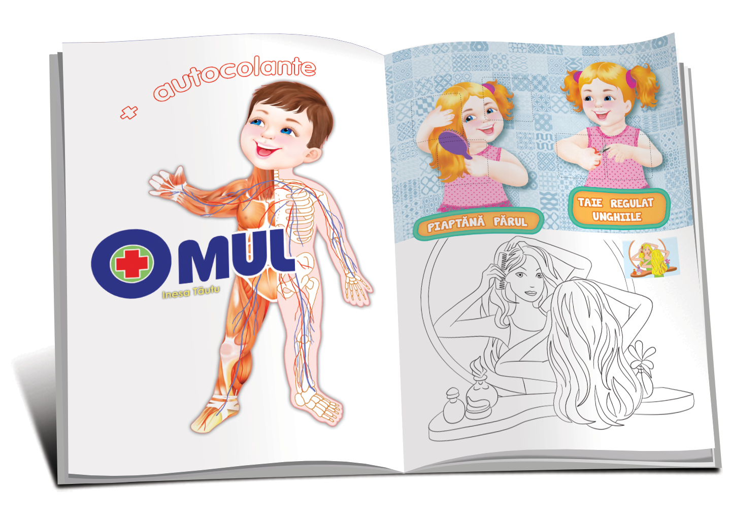 Omul - Carte cu autocolante pentru copii - Inesa Tăutu | Editura ...